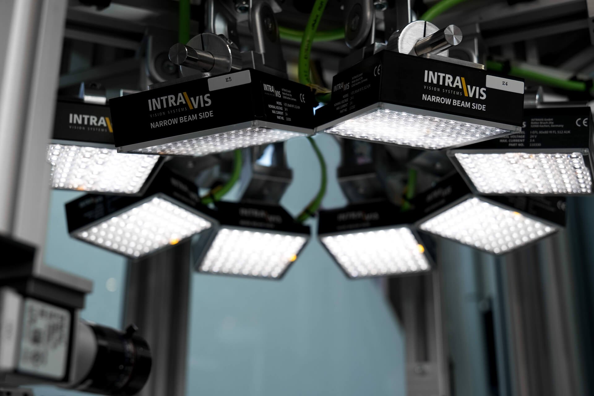 Inspection system for labels | Unoriented in any rotational position