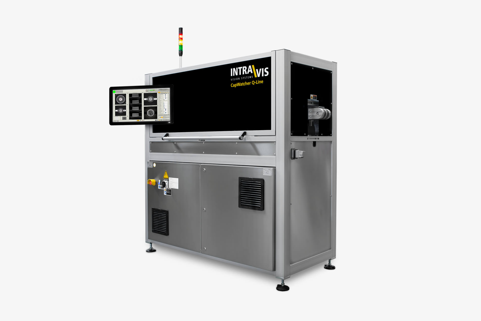 Closure inspection system for quality control test of closures